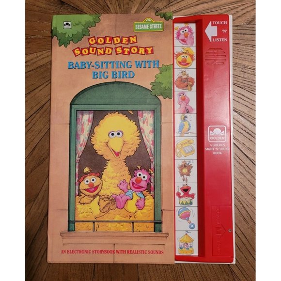 Other | Golden Sesame Street Sound Story Babysitting With Big Bird 1993 ...